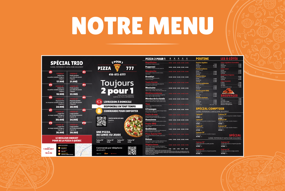 PIZZA 777 - La Meilleure Pizza de Québec